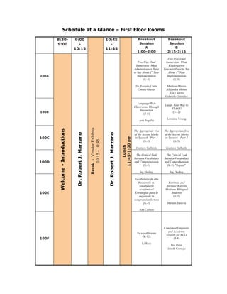 2013 Bilingual/ESL Conference Program | PDF