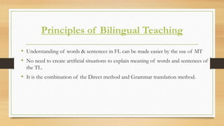 Bilingual and Eclectic Methods in ELT.pptx | Education