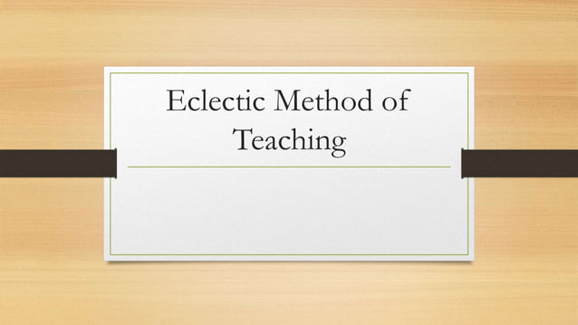 Bilingual and Eclectic Methods in ELT.pptx | Education