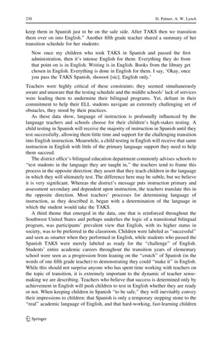 Bilingual education for a monolingual test | PDF