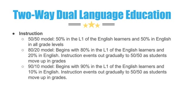 Bilingual Education Programs | PPTX | Special Education | Education