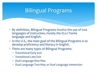 Bilingual esl models_coto | PPTX