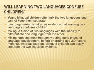 Bilingualism | PPTX | Education