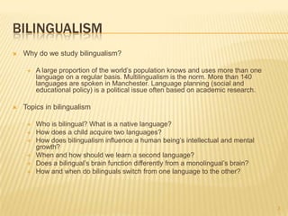 Bilingualism Pptx Education