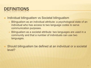 Bilingualism | PPTX