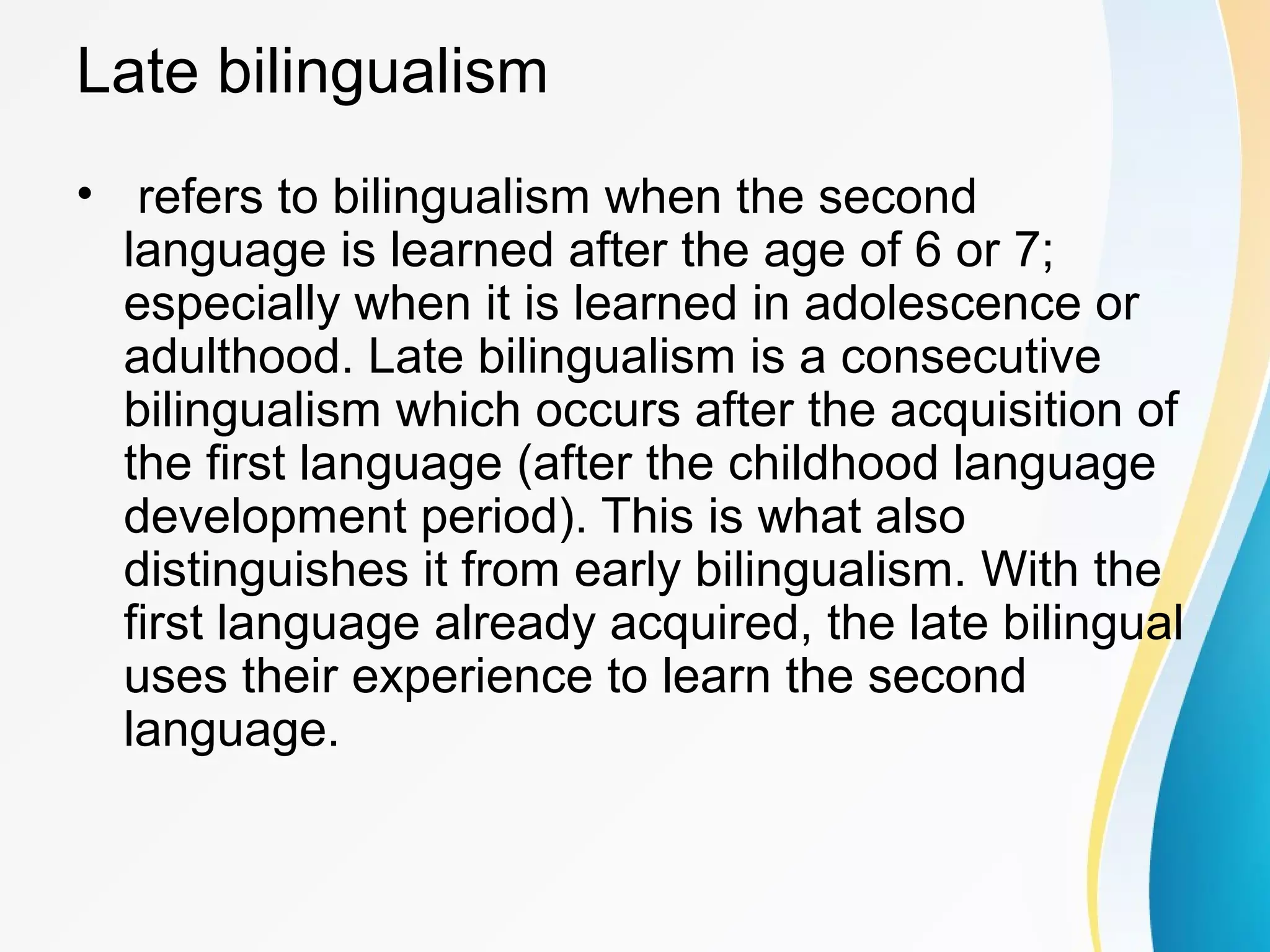 Bilingualism | PPT