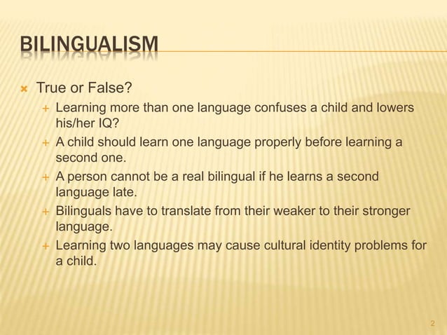 Bilingualism.ppt | Education