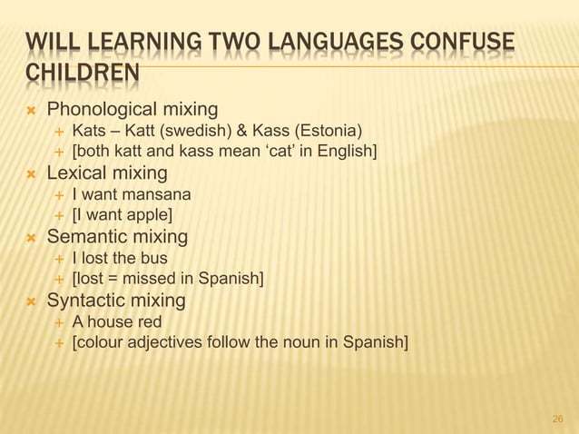 Bilingualism.ppt | Education