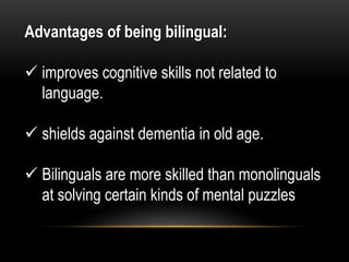 Bilingualism | PPT