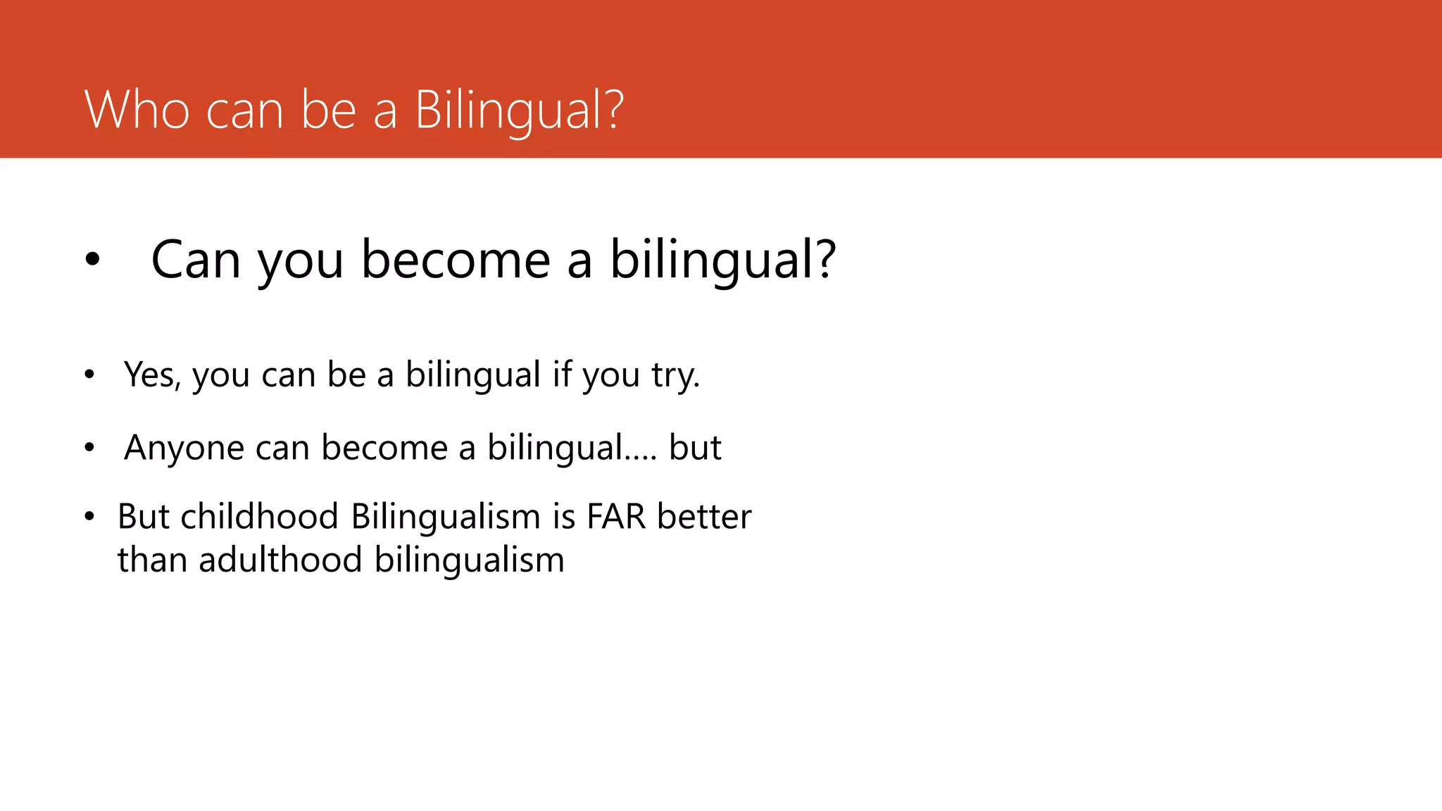Bilingualism || Introduction to Bilingualism | PPTX