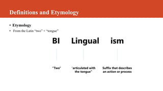 Bilingualism || Introduction to Bilingualism | PPTX