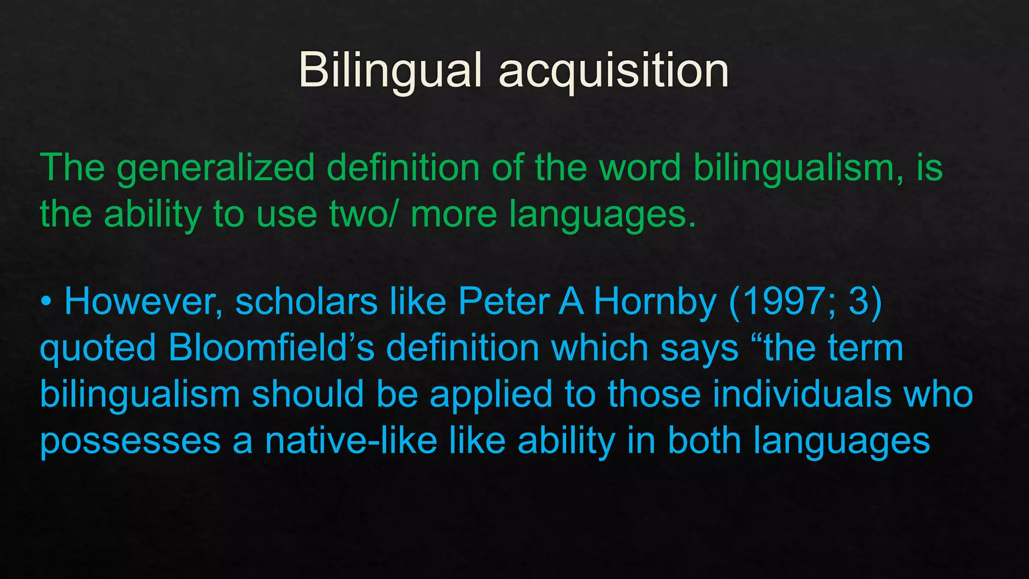 Bilingualism types of bilingualism | PPSX