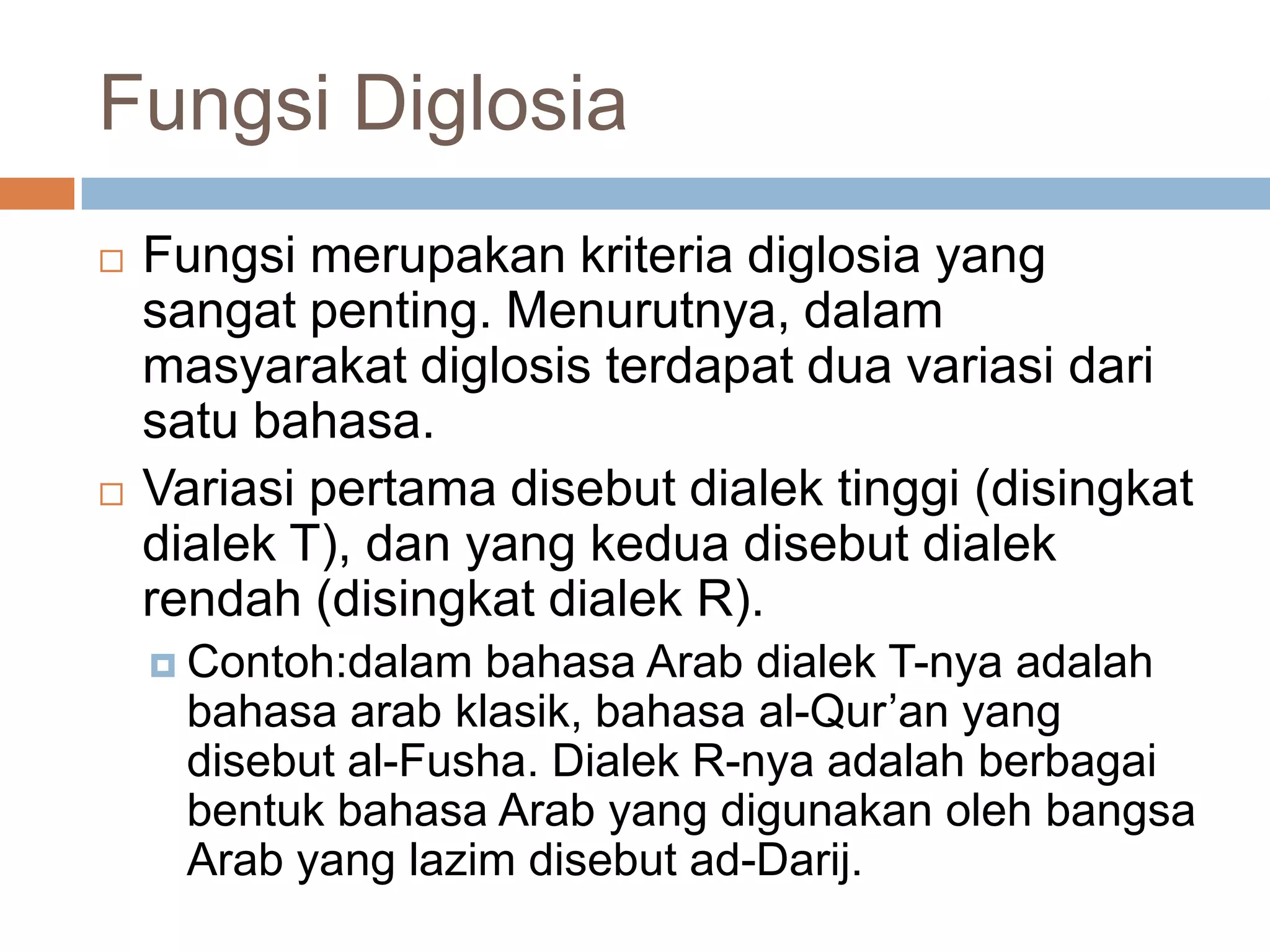 Bilingualism and diglosia | PPTX