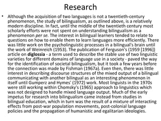 Bilingualism by Agnes Lam | PPT