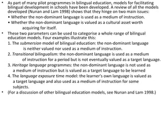 Bilingualism by Agnes Lam | PPT
