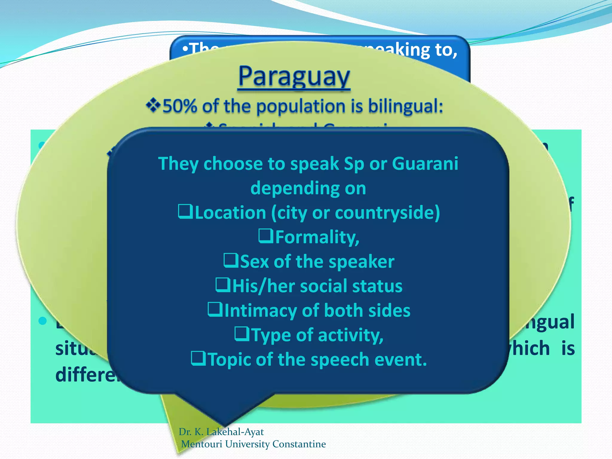 Bilingualism, code switching, and code mixing | PPTX