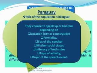 Bilingualism, code switching, and code mixing | PPTX