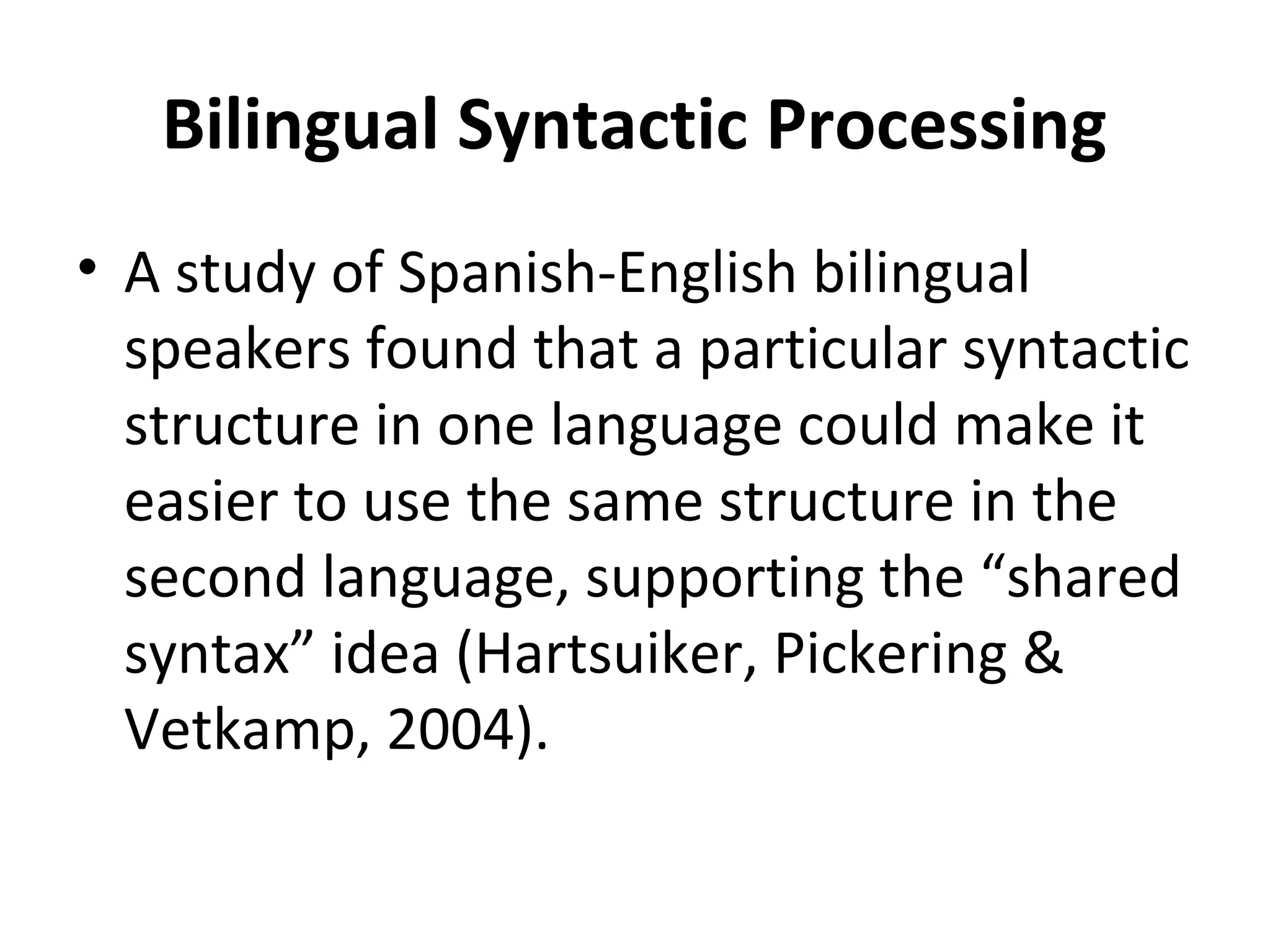 Bilingualism | PPT