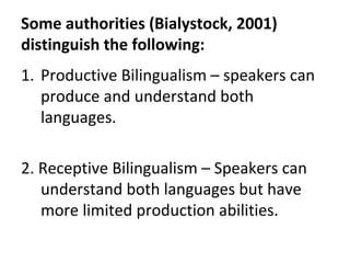 Bilingualism | PPT