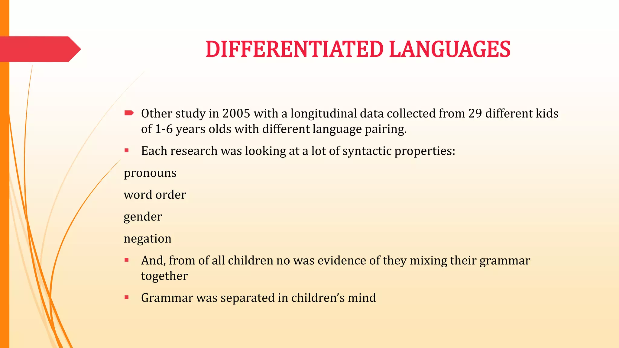 Bilingualism in children | PPTX