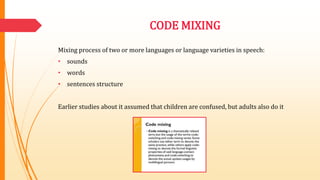 Bilingualism in children | PPTX