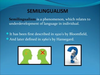 Bilingualism laminas | PPT
