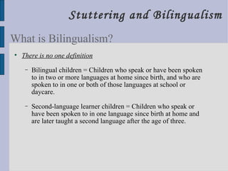 Bilingualism | PPT