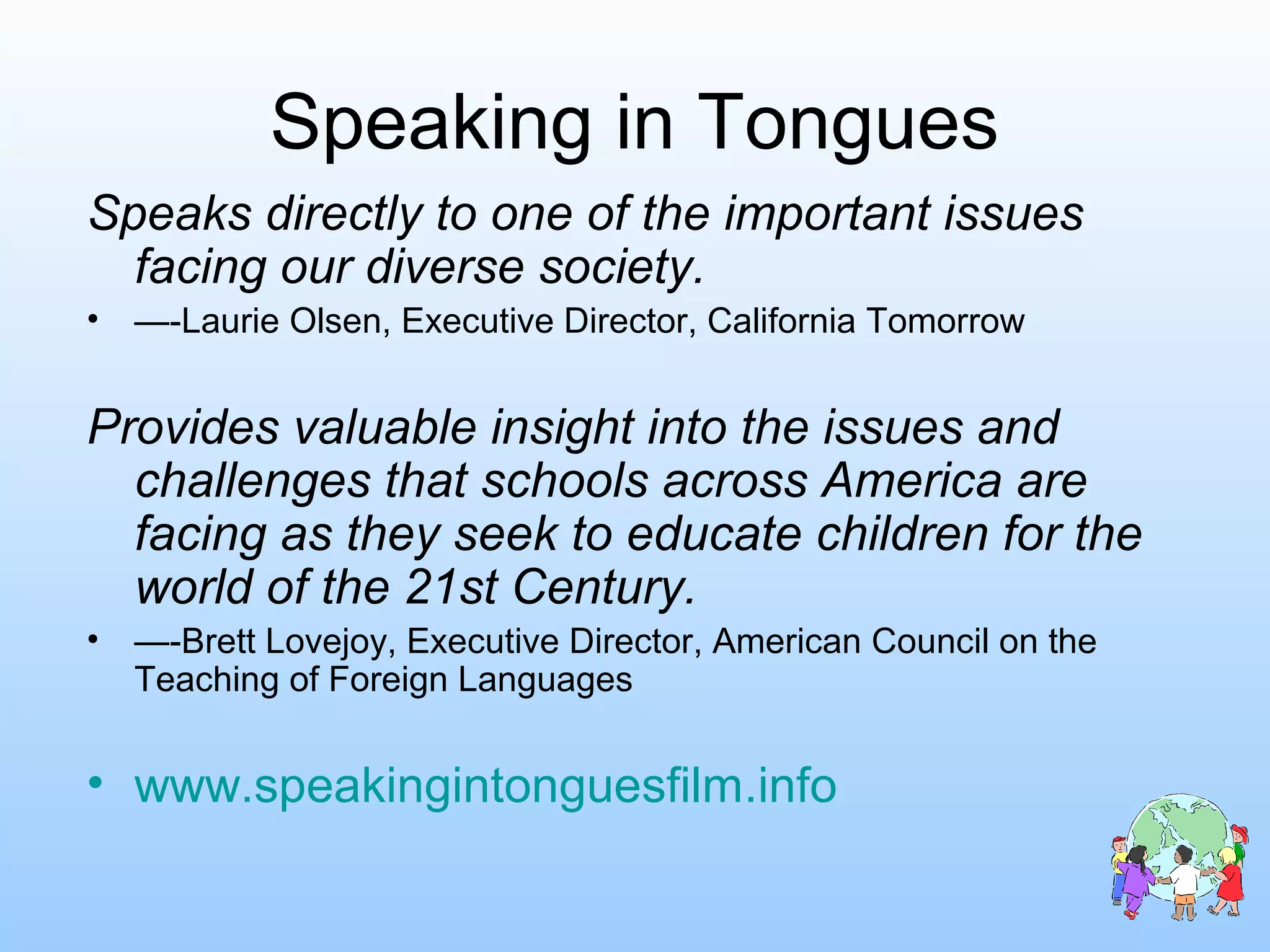 Bilingualism's benefits | PPT