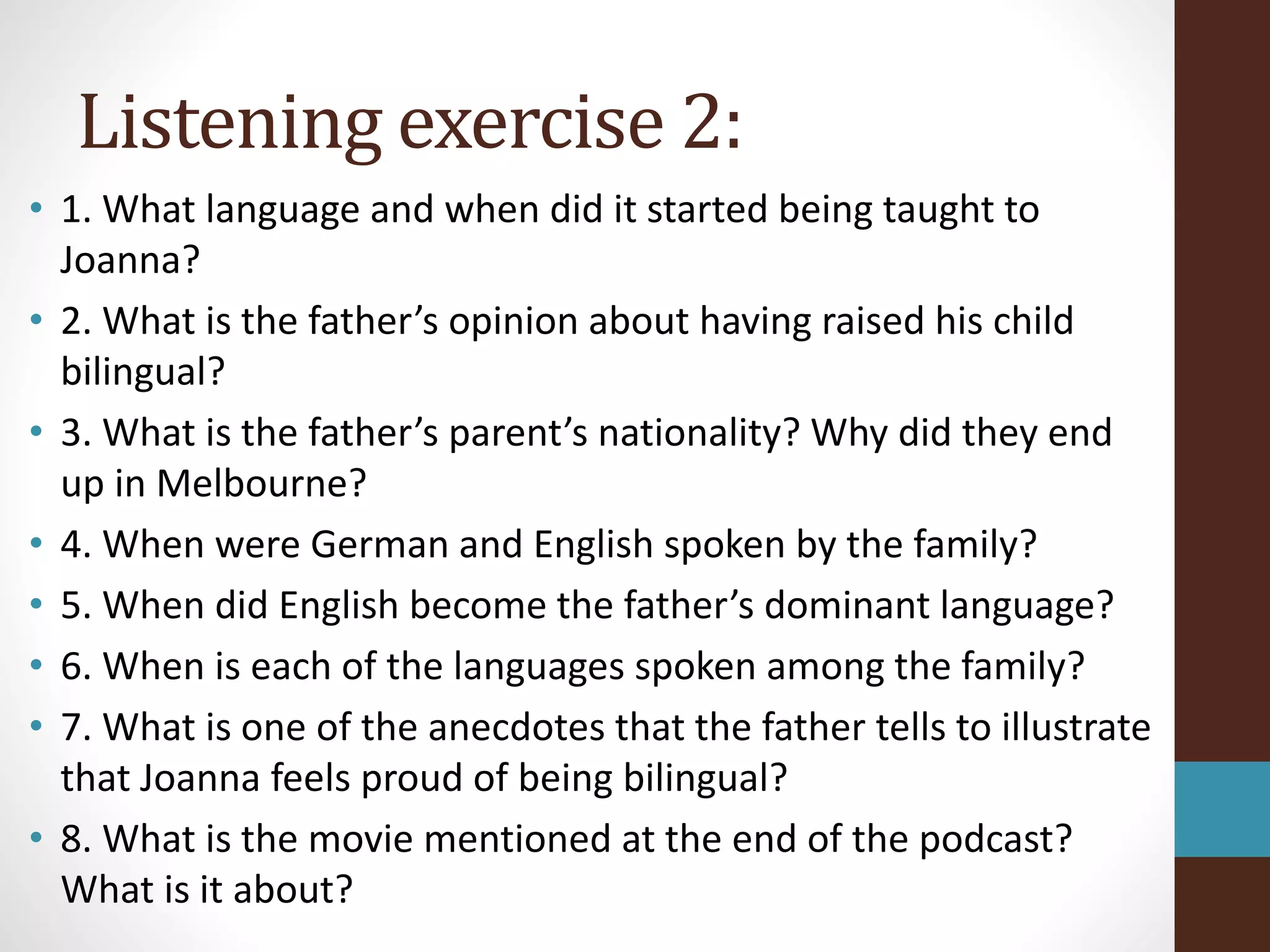 Bilingual memory storage | PPTX