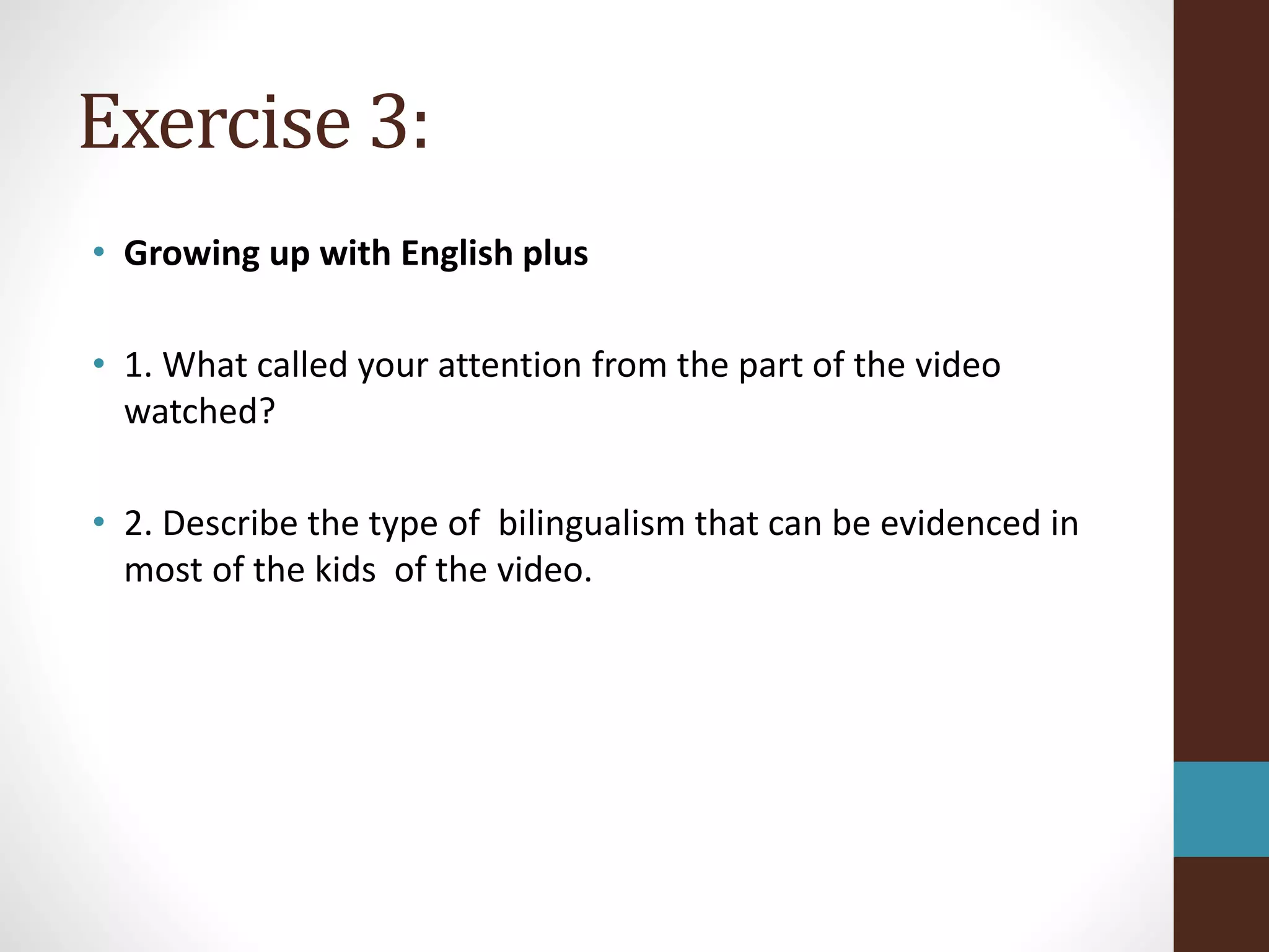 Bilingual memory storage | PPTX