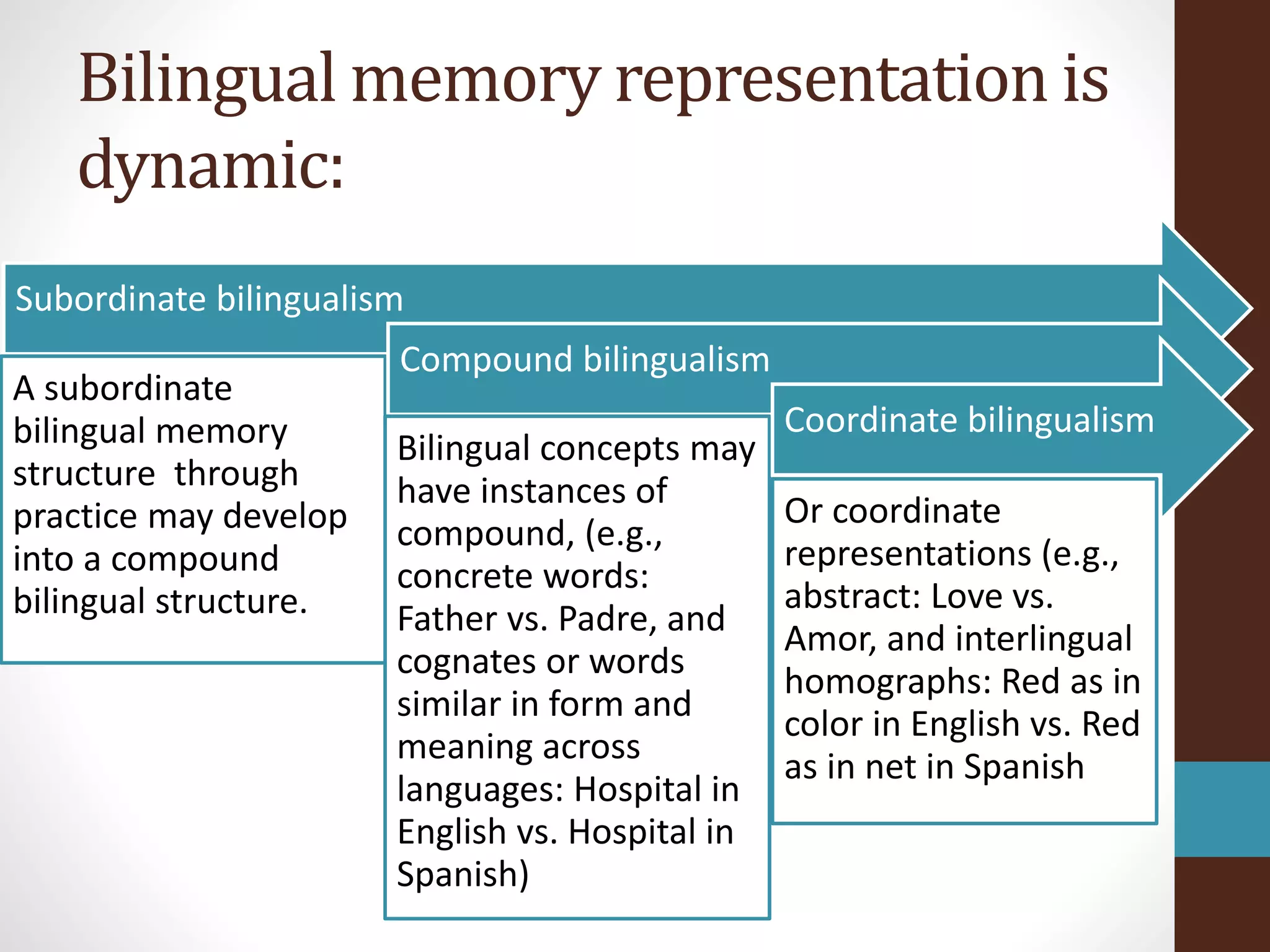 Bilingual memory storage | PPTX