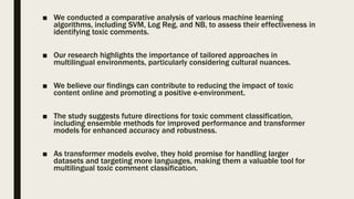 Bilingual Toxic Comment Classification of English and Urdu.pptx