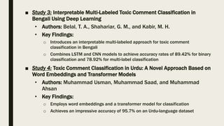 Bilingual Toxic Comment Classification of English and Urdu.pptx