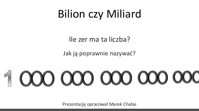 Bilion czy miliard pl
