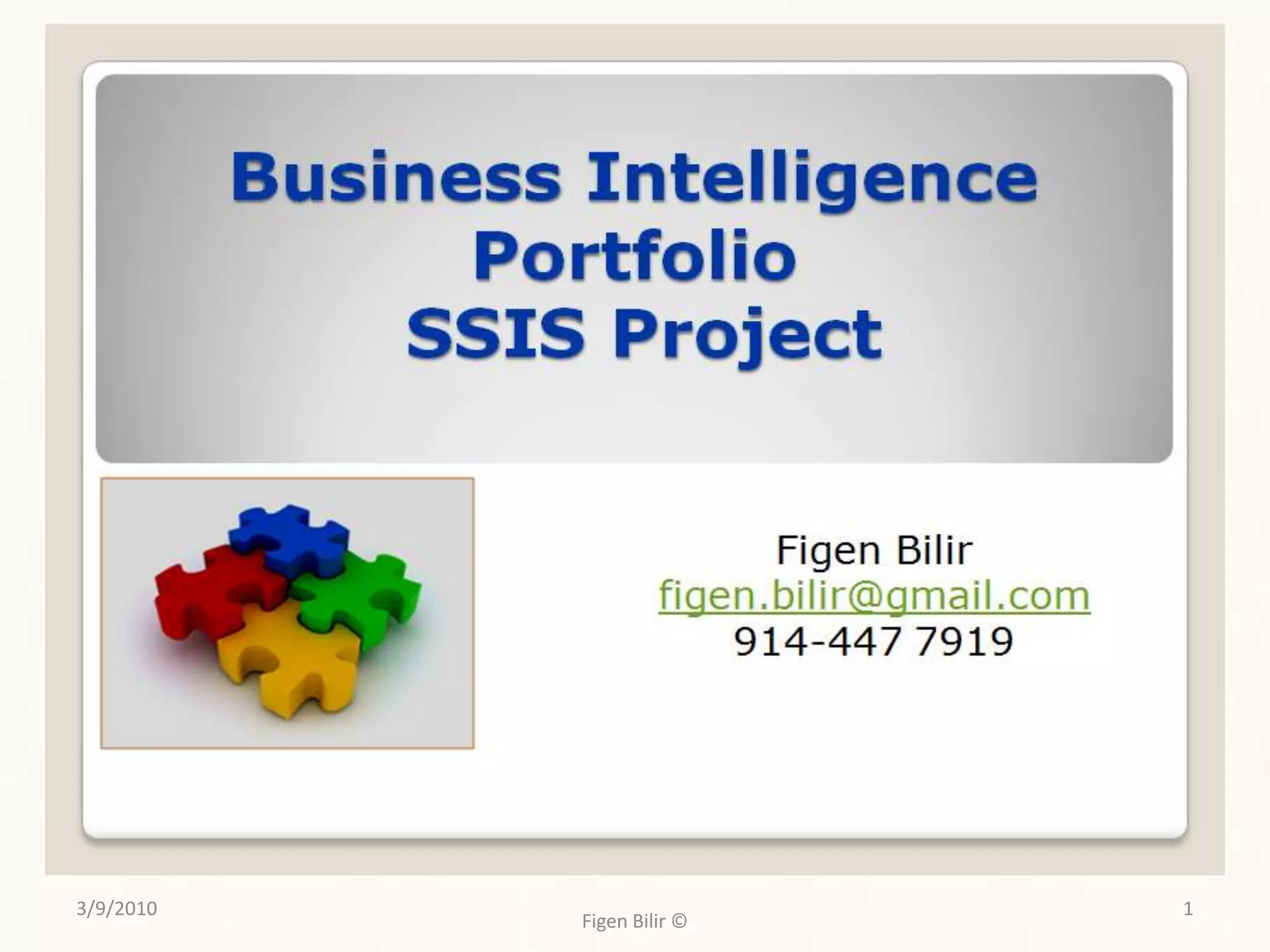 Bilir's Business Intelligence Portfolio SSIS Project | PPTX | Email ...