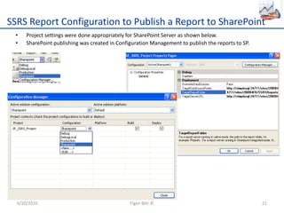 Bilirs Business Intelligence Portfolio SSRS PPS SP ES Project | PPTX | Databases | Computer ...