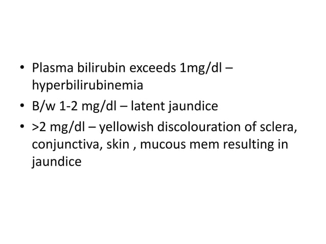 Bilirubin estimation .ppt | Blood Disorders | Diseases and Conditions
