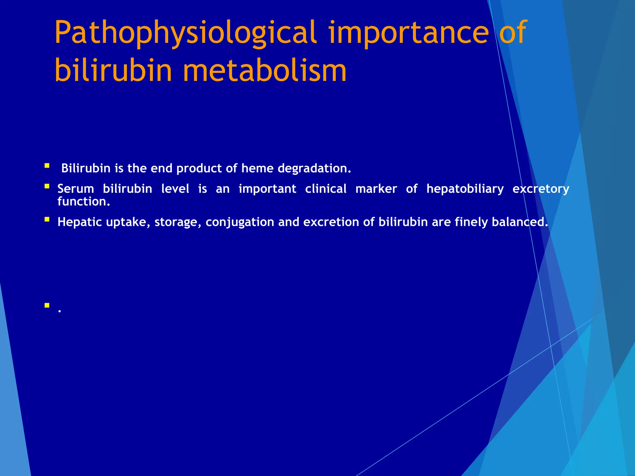 BILIRUBIN MEABOLISM & JAUNDICE and liver failure | PPT