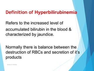 BILIRUBIN MEABOLISM & JAUNDICE and liver failure | PPT