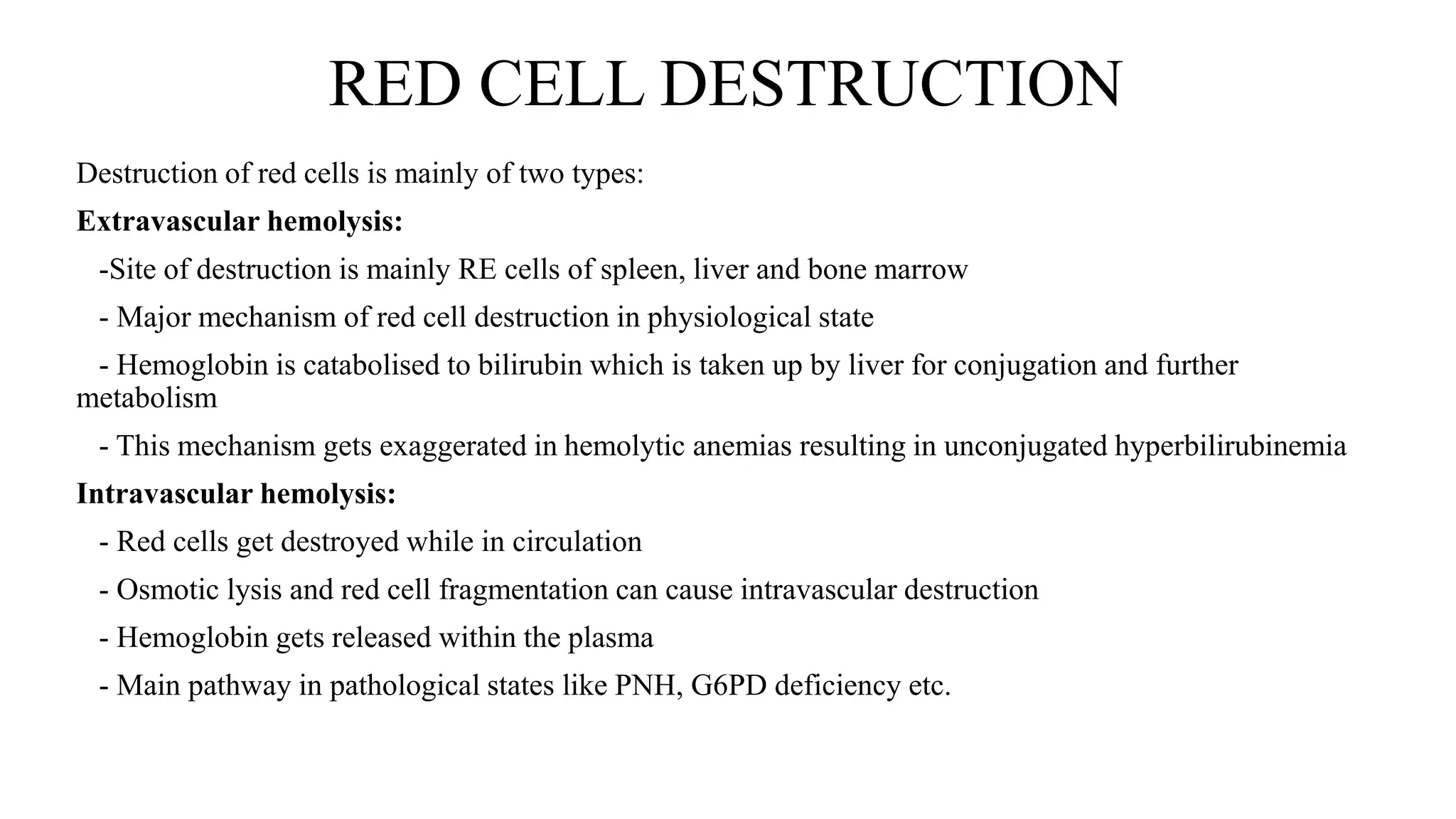 Bilirubin metabolism, Hemolytic anemia-classification and lab diagnosis ...