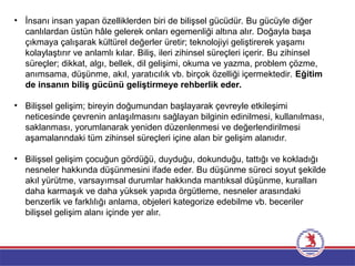 BİLİŞSEL GELİŞİM cocukluk ve bebeklik .ppt | Free Download