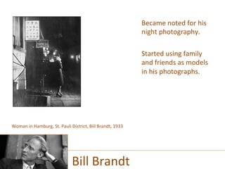 Bill brandt overview | PDF