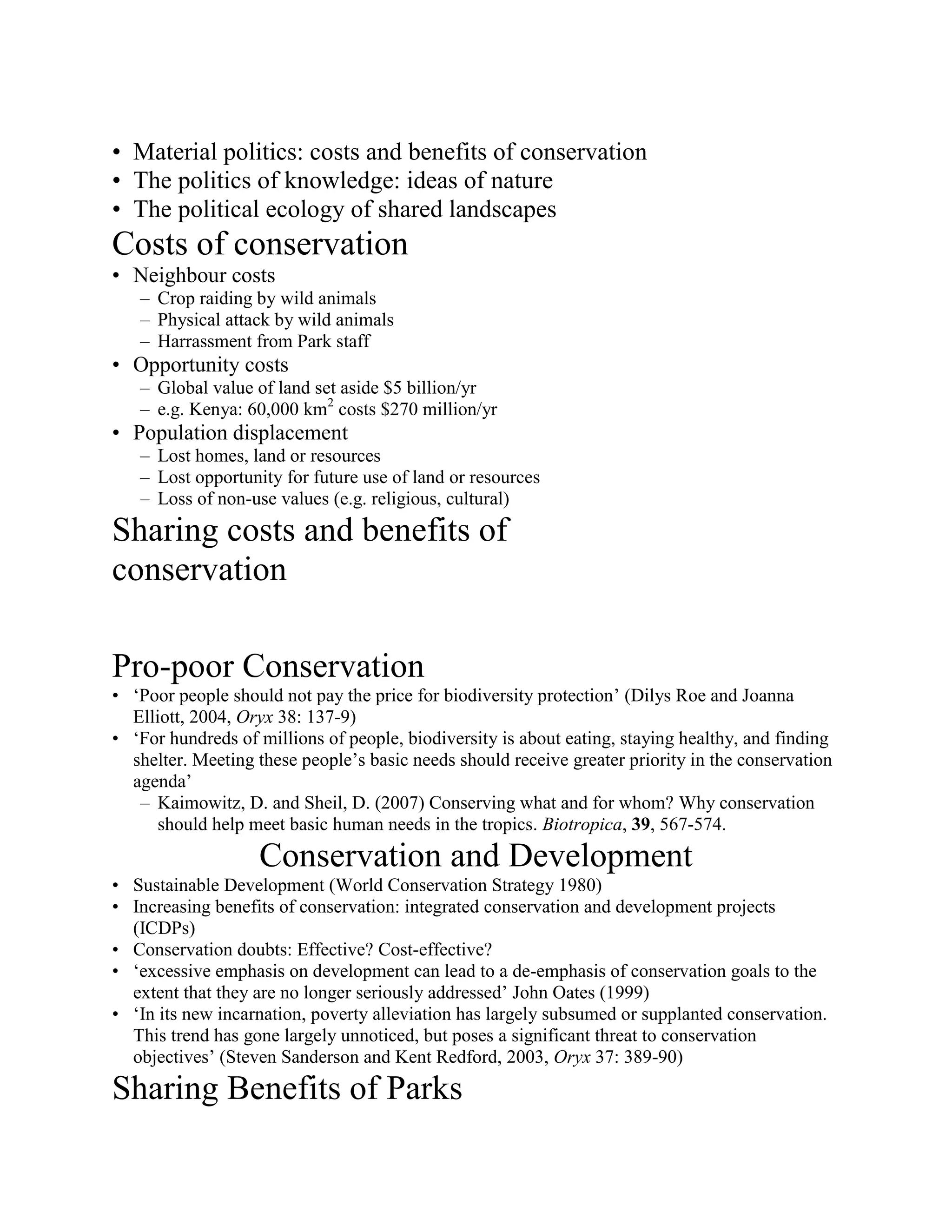 Seminar: Bill Adams on the political ecology of biodiversity ...