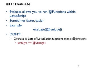 Speed geeking-lotusscript | PDF