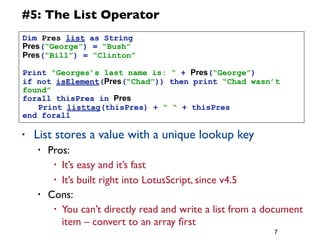 Speed geeking-lotusscript | PDF
