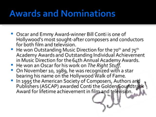 bill conti | PPT