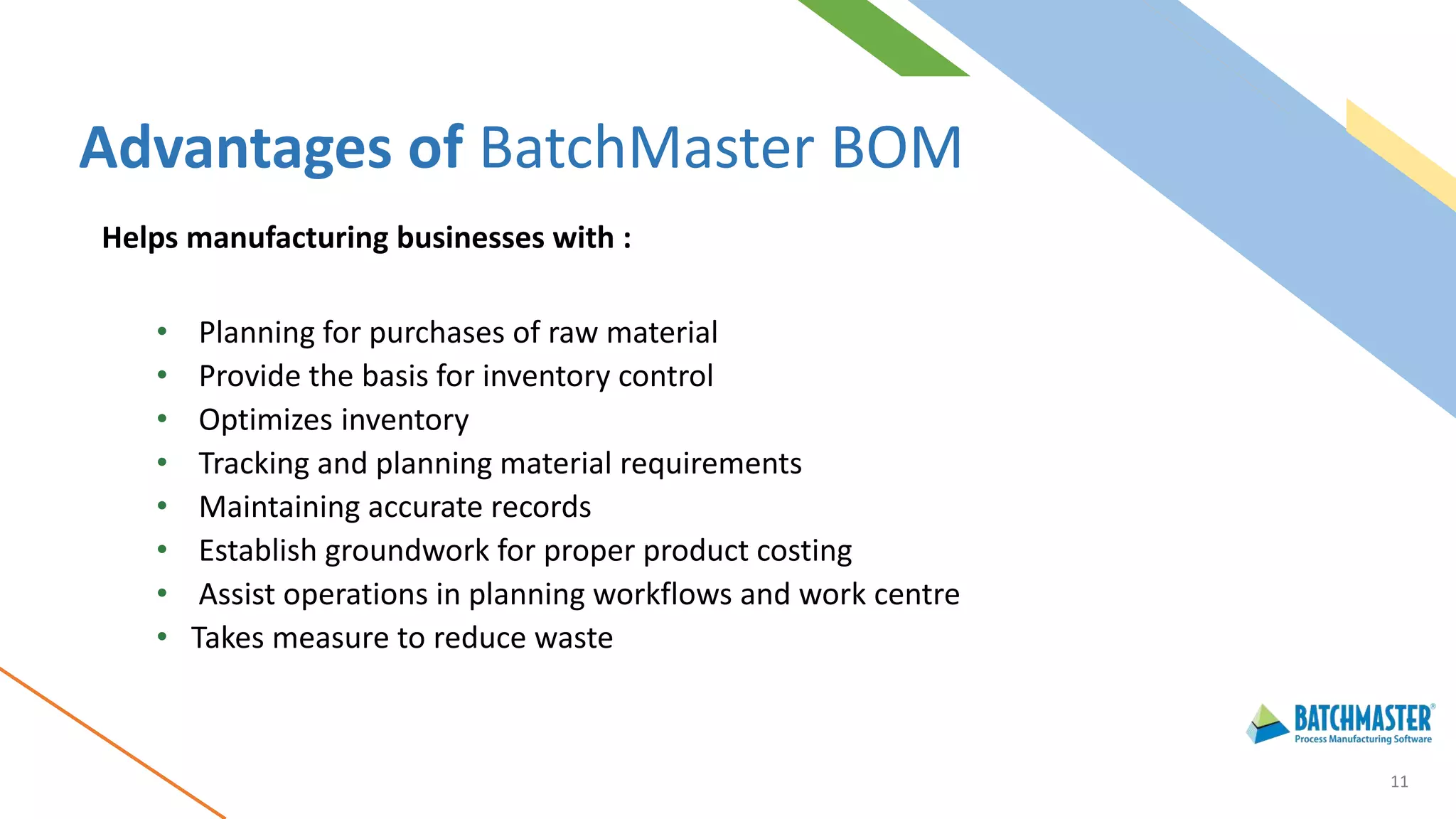 Why is BOM Important in Manufacturing? | PPT