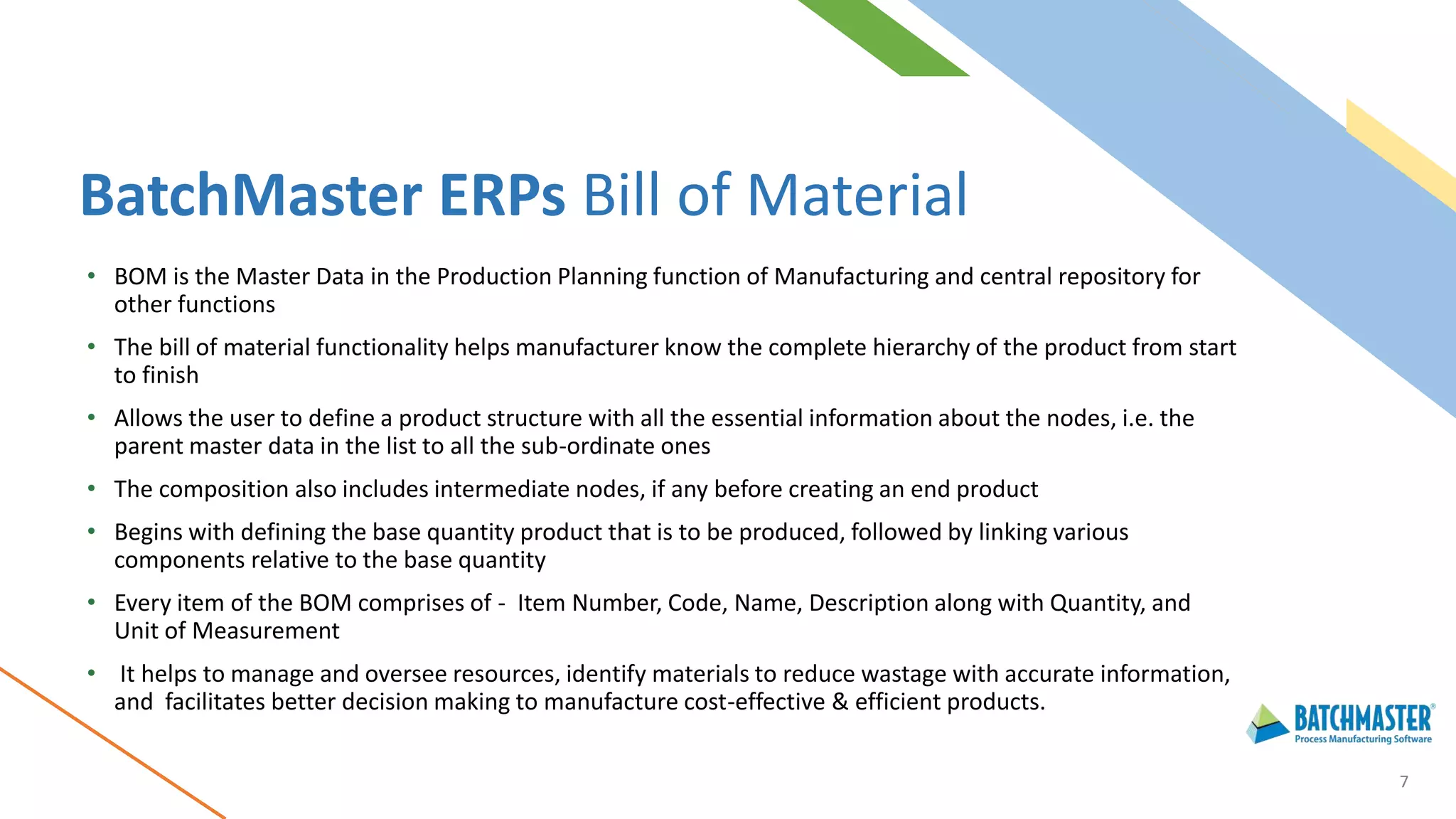 Why is BOM Important in Manufacturing? | PPTX