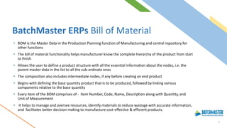 Why is BOM Important in Manufacturing? | PPT