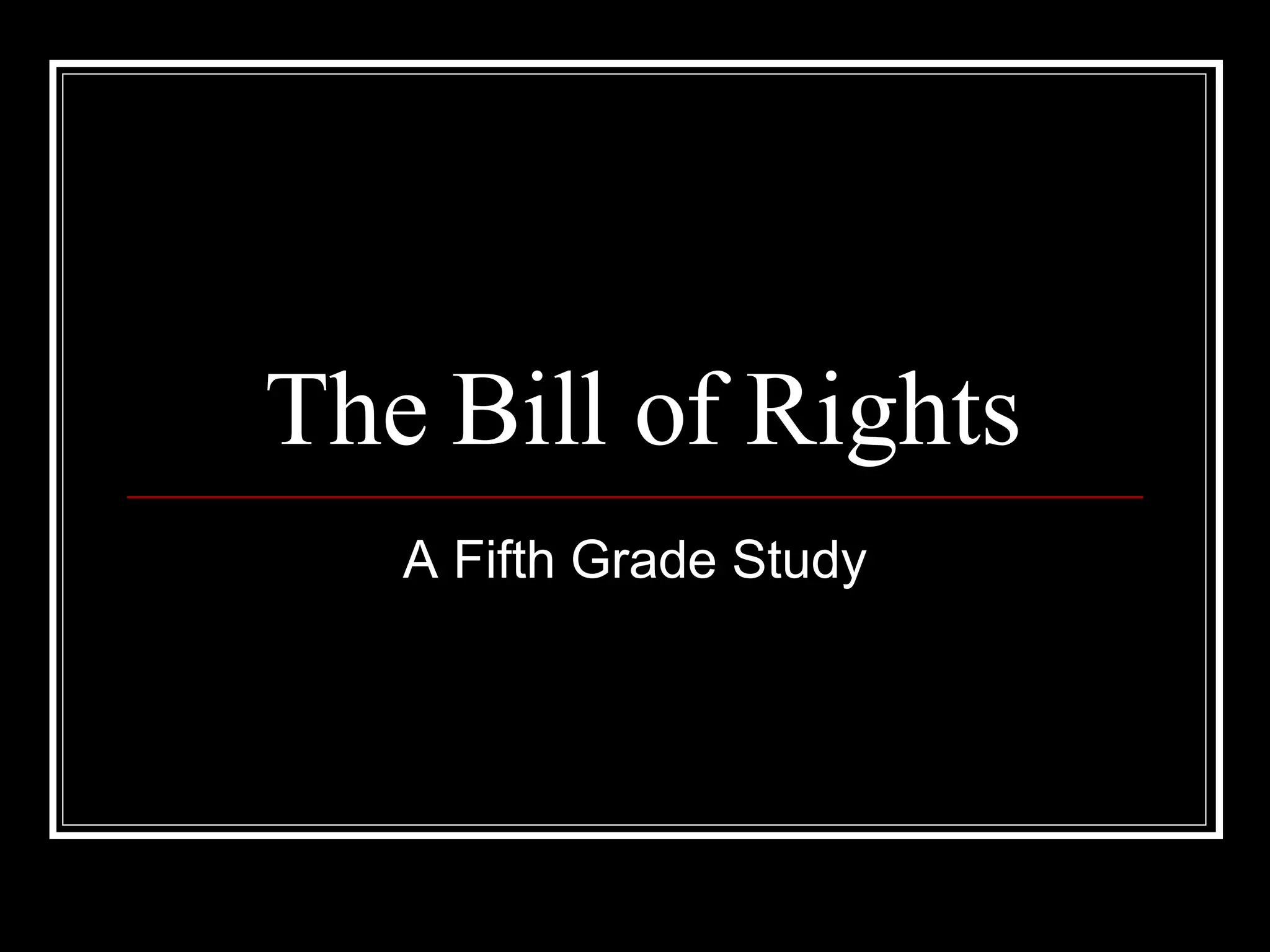Bill of Rights Powerpoint | PPT | Law